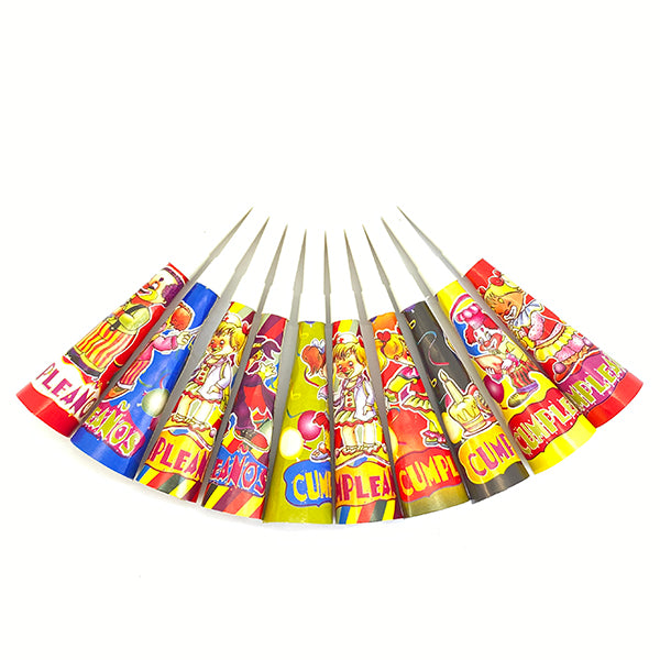10 cornetas cumpleaños cotillón retro vintage ochentero – Dekotillon